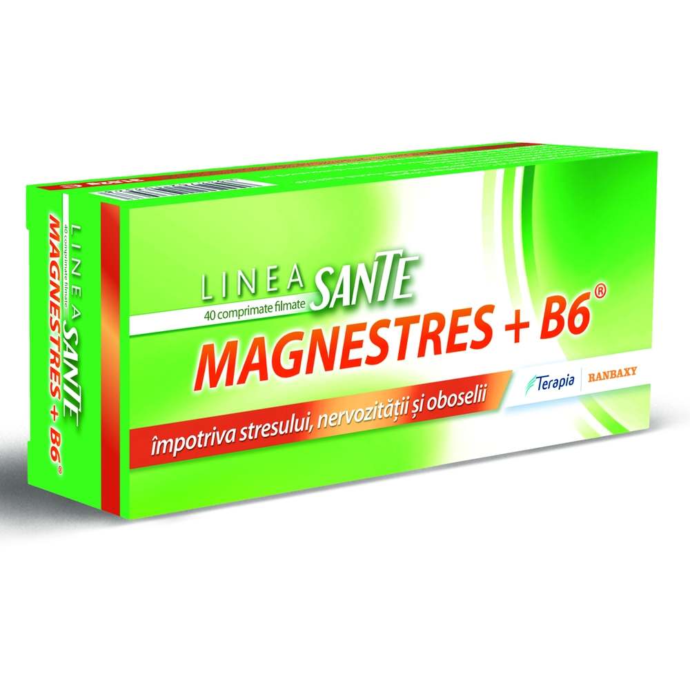 LINEA SANTE MAGNE STRESS + B6 40 COMPRIMATE FILMATE - Bio Farma